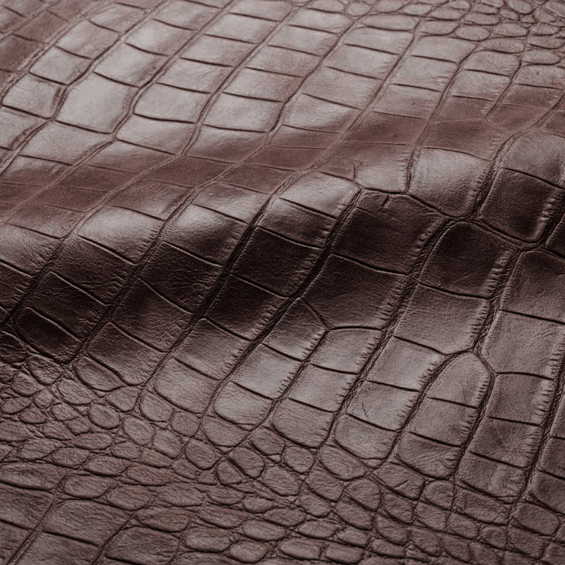 Apple Watch Strap | Alligator Embossed Leather | Brown | 44mm / 45mm ...